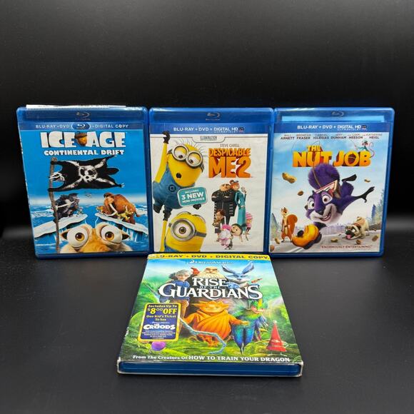 Media | Childrens Movies Blu Ray Lot Of 4 Despicable Me 2 The Nut Job ...